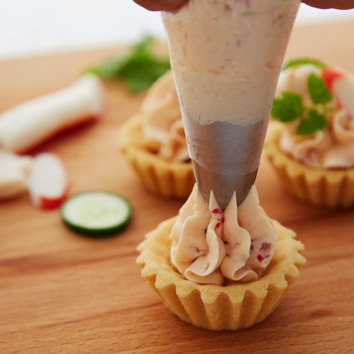 Spicy Mini Seafood Tarts - QL Kitchen