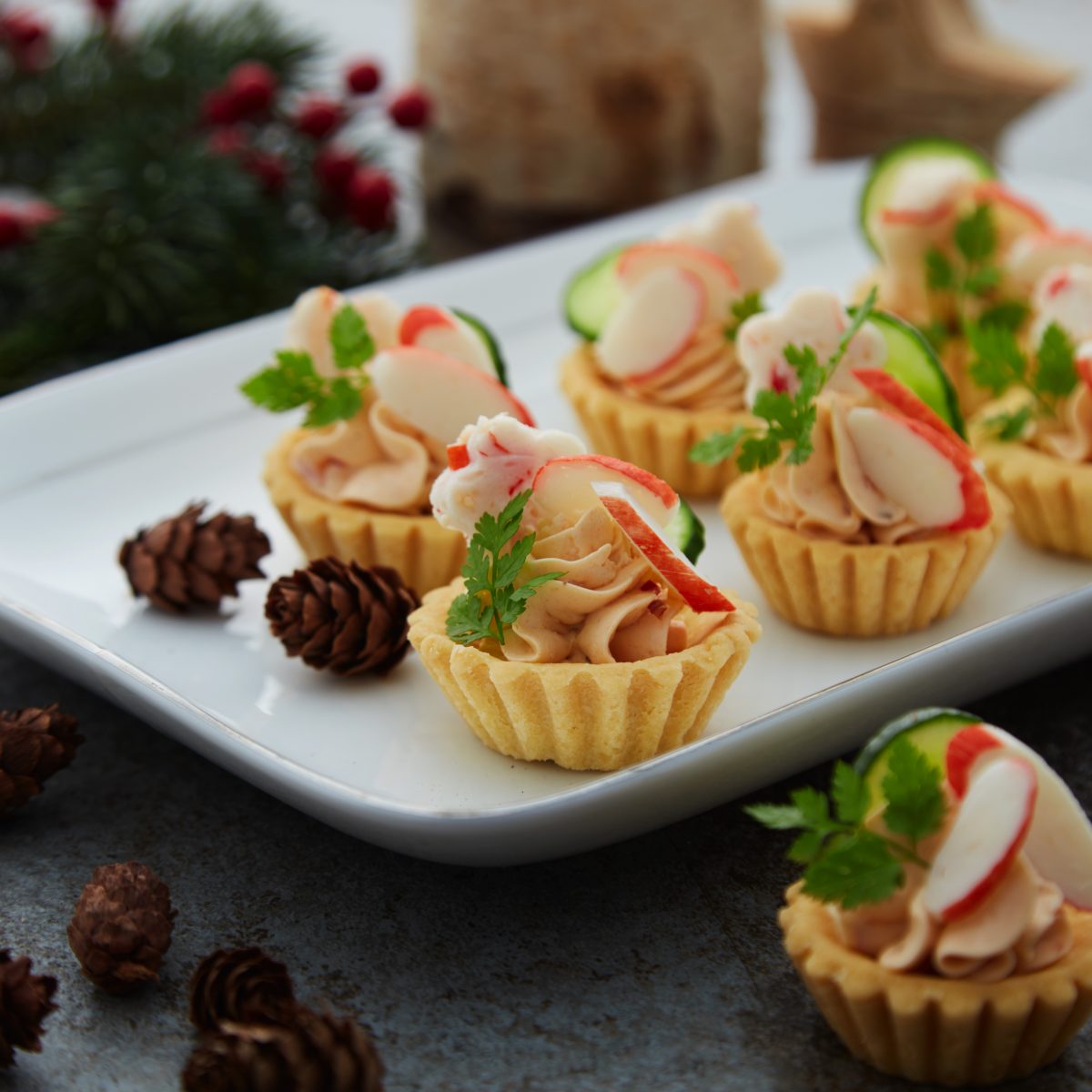 Spicy Mini Seafood Tarts - QL Kitchen