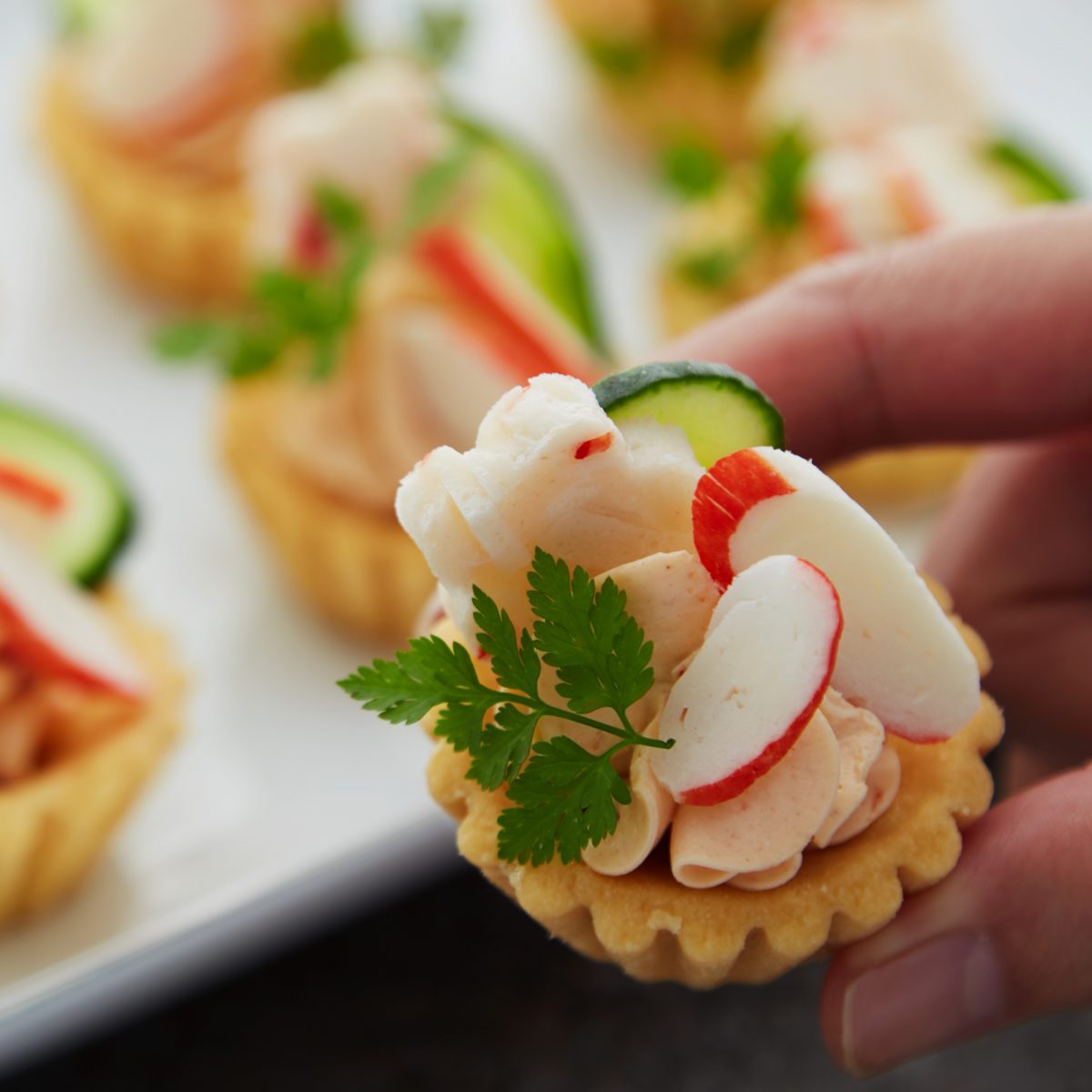 Spicy Mini Seafood Tarts - QL Kitchen